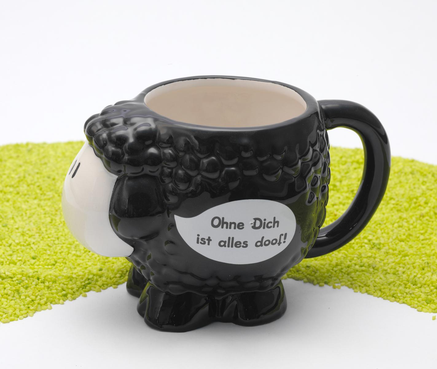 Motiv-Tasse Schaf - Ohne Dich ist alles doof! 500 ml-SHW00046339